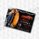 Lamborghini Birthday Invitation With Photo