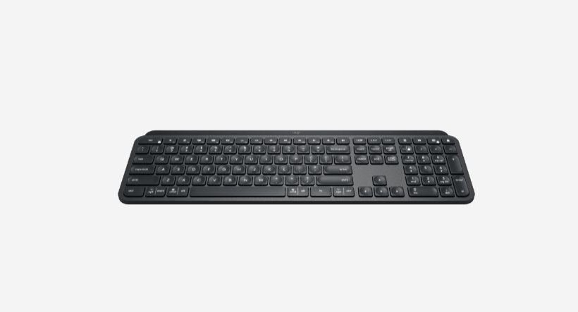 Logitech MX Keys Advanced Illuminated Wireless Keyboard, Black