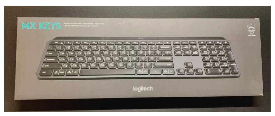 Logitech MX Keys Advanced Illuminated Wireless Keyboard, Black