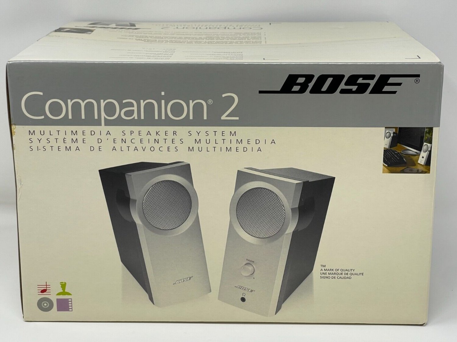 Bose Companion 2 Desktop Laptop PC Multimedia Computer Speakers System ...