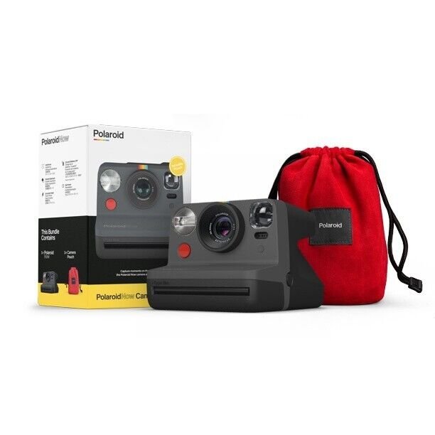 Polaroid Original Now Autofocus i-Type Instant Camera Black + Red Pouch ...