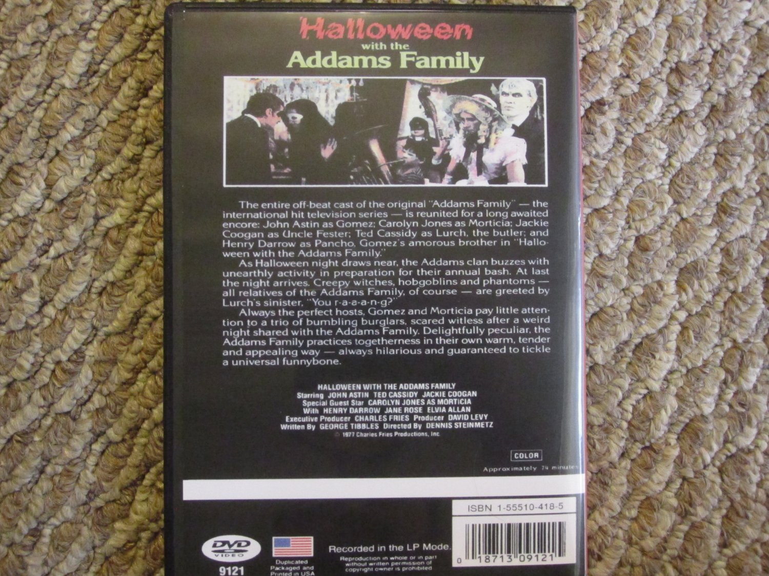Halloween with the New Addams Family Unreleased DVD Movie. 1977!