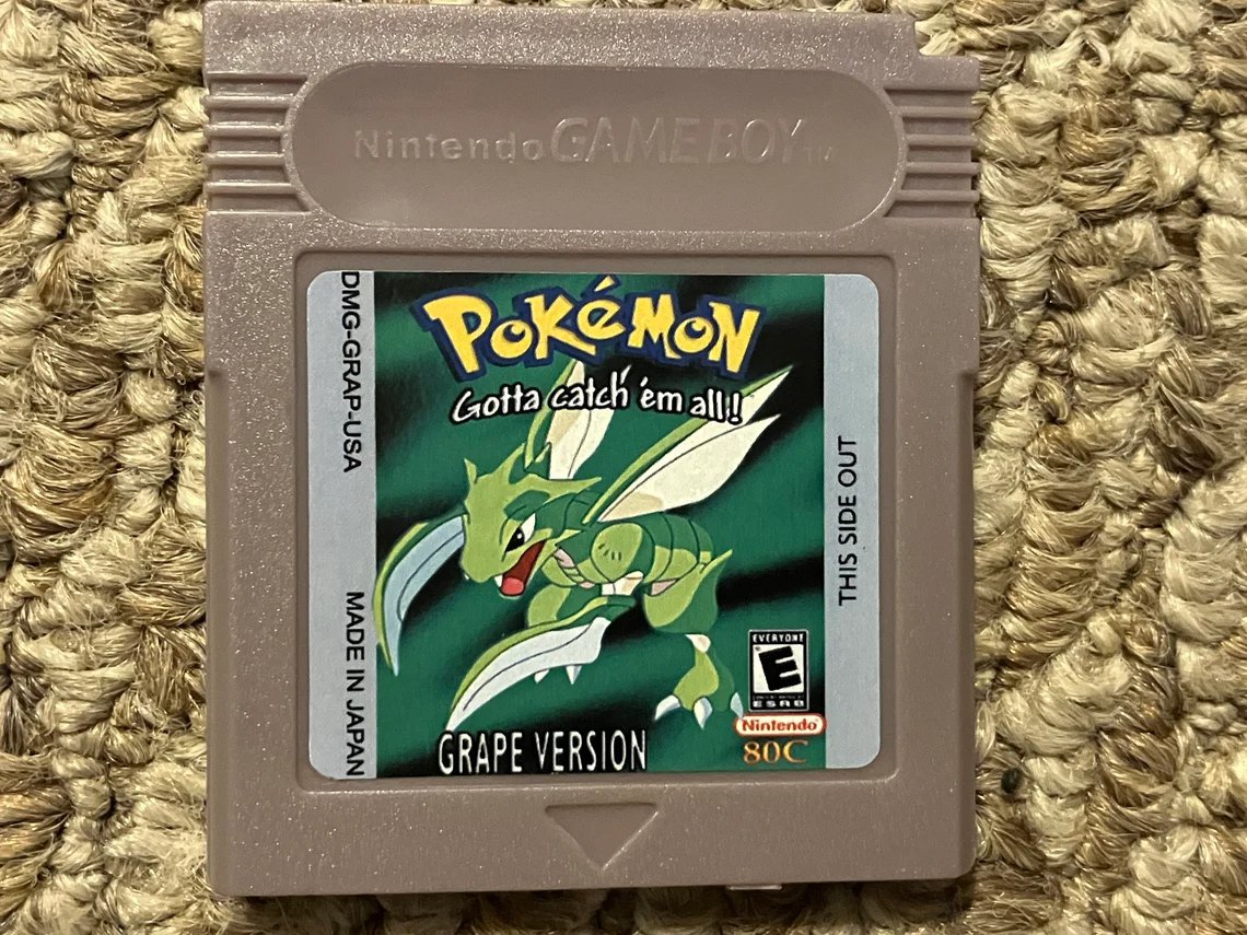 Pokemon Grape Nintendo Game Boy Color Video Game. Gameboy