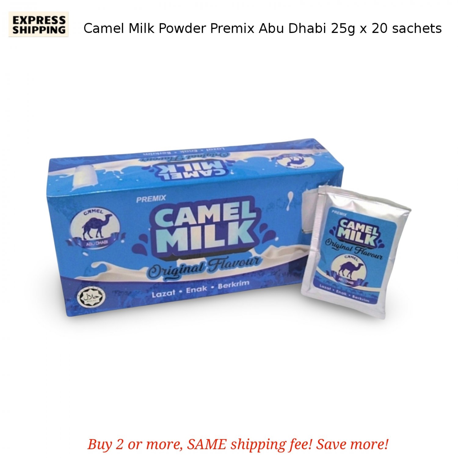 Abu Dhabi Camel Milk Powder 25g x 20's – High Protein, Calcium, Easy to ...