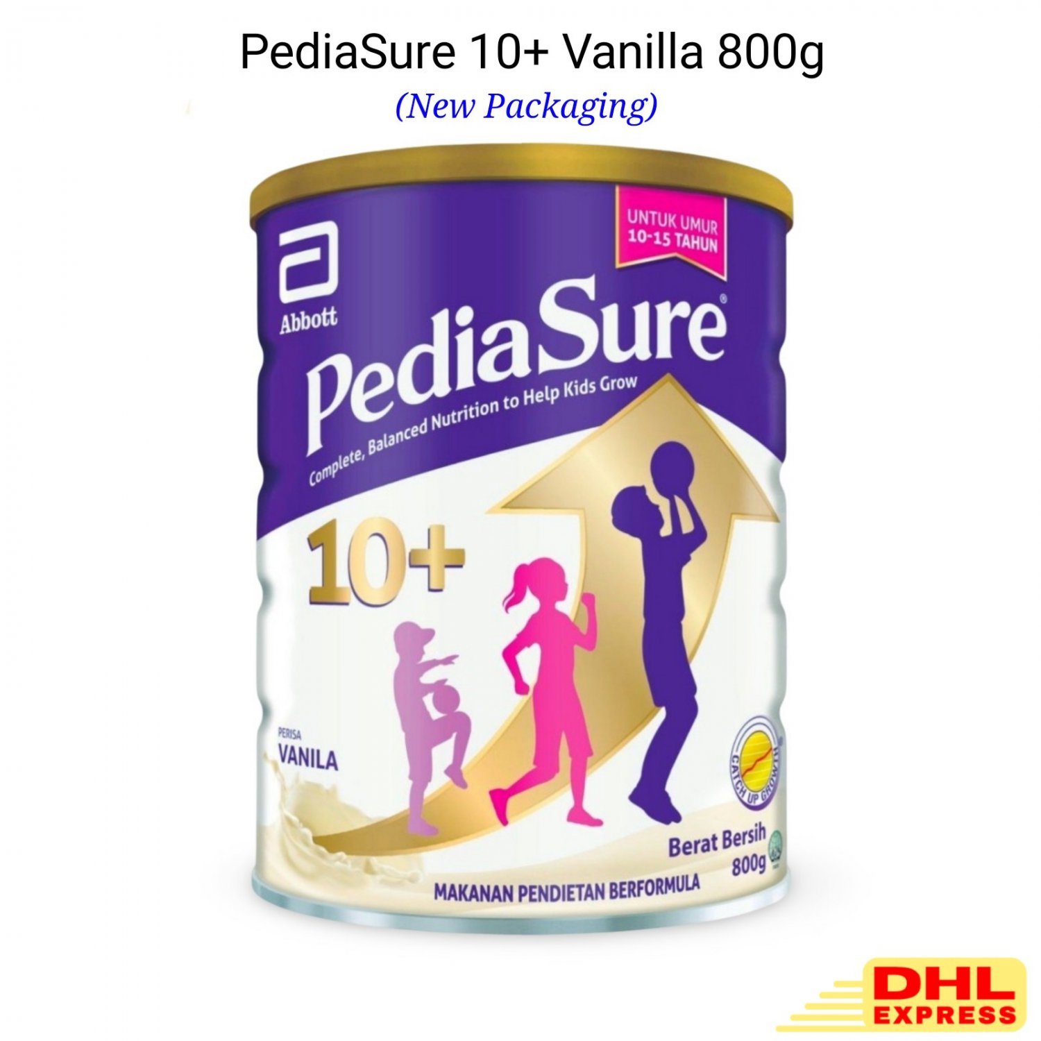 PediaSure 10+ OptiHeight Vanilla 800g For Growing Children Aged 10+ Above