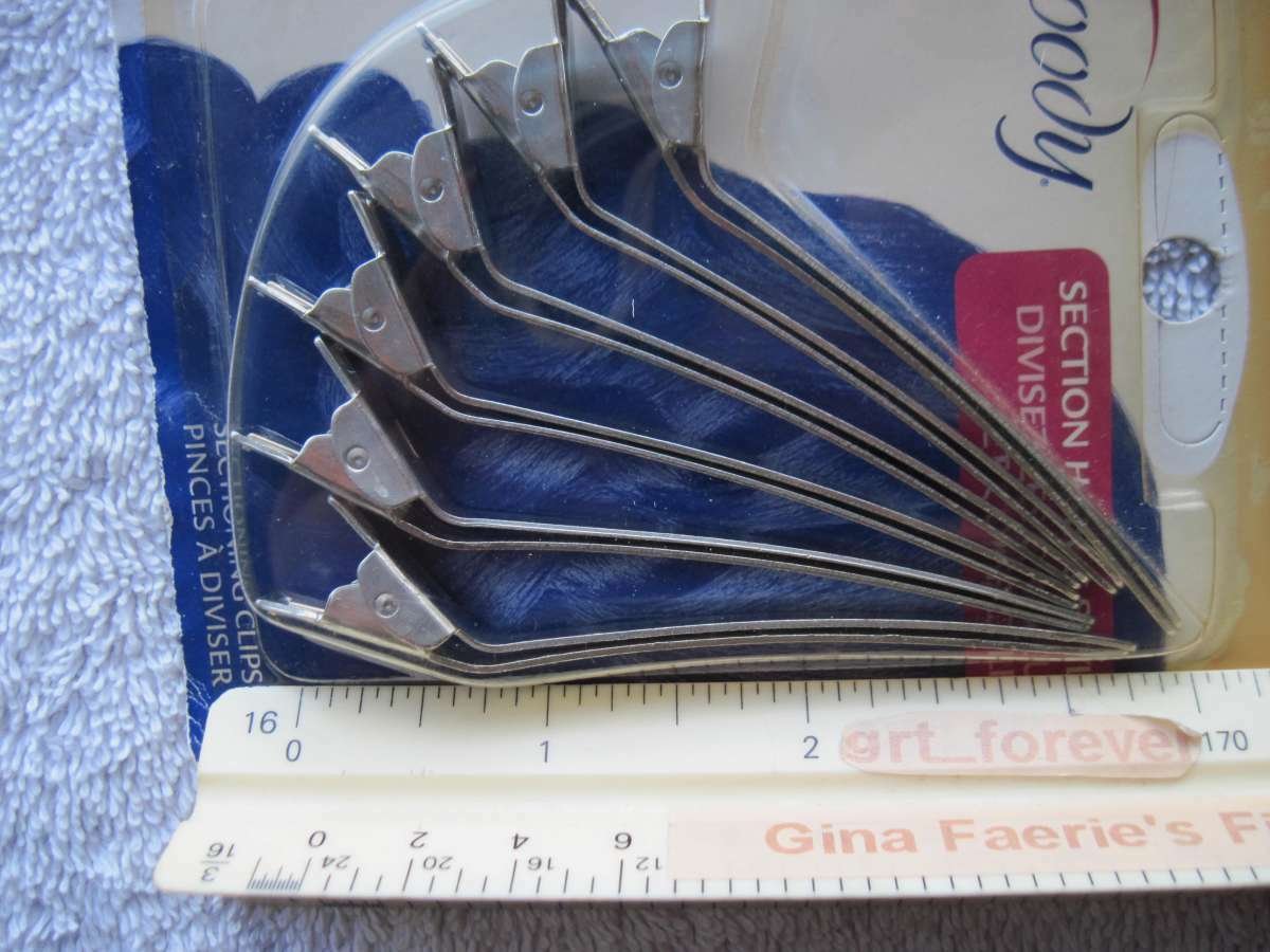 6 Goody Metal Sectioning Styling Hair Clips Section Style Secure ...