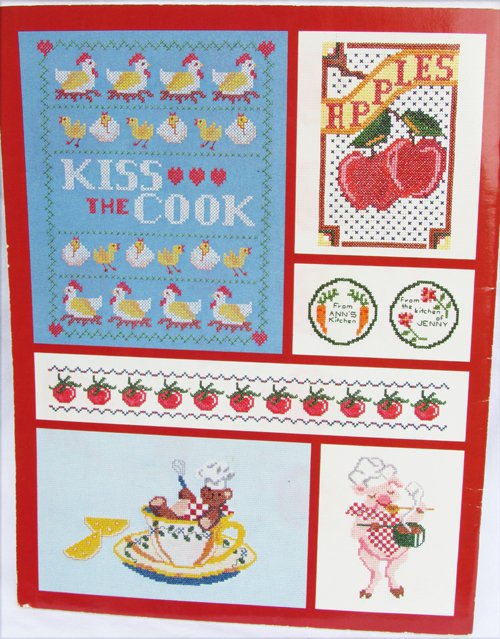 Country Kitchen Iron On transfers for Cross Stitch pattern book