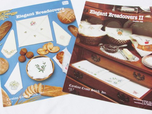 Elegant Breadcovers I and II bread cloths covers cross stitch patterns