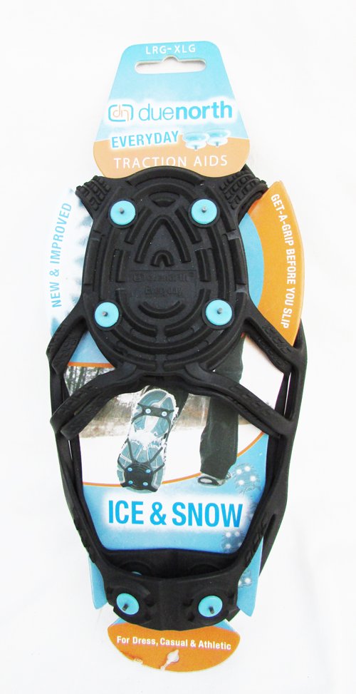 DueNorth everyday snow ice traction shoe aids L/XL men size 8-14 women ...