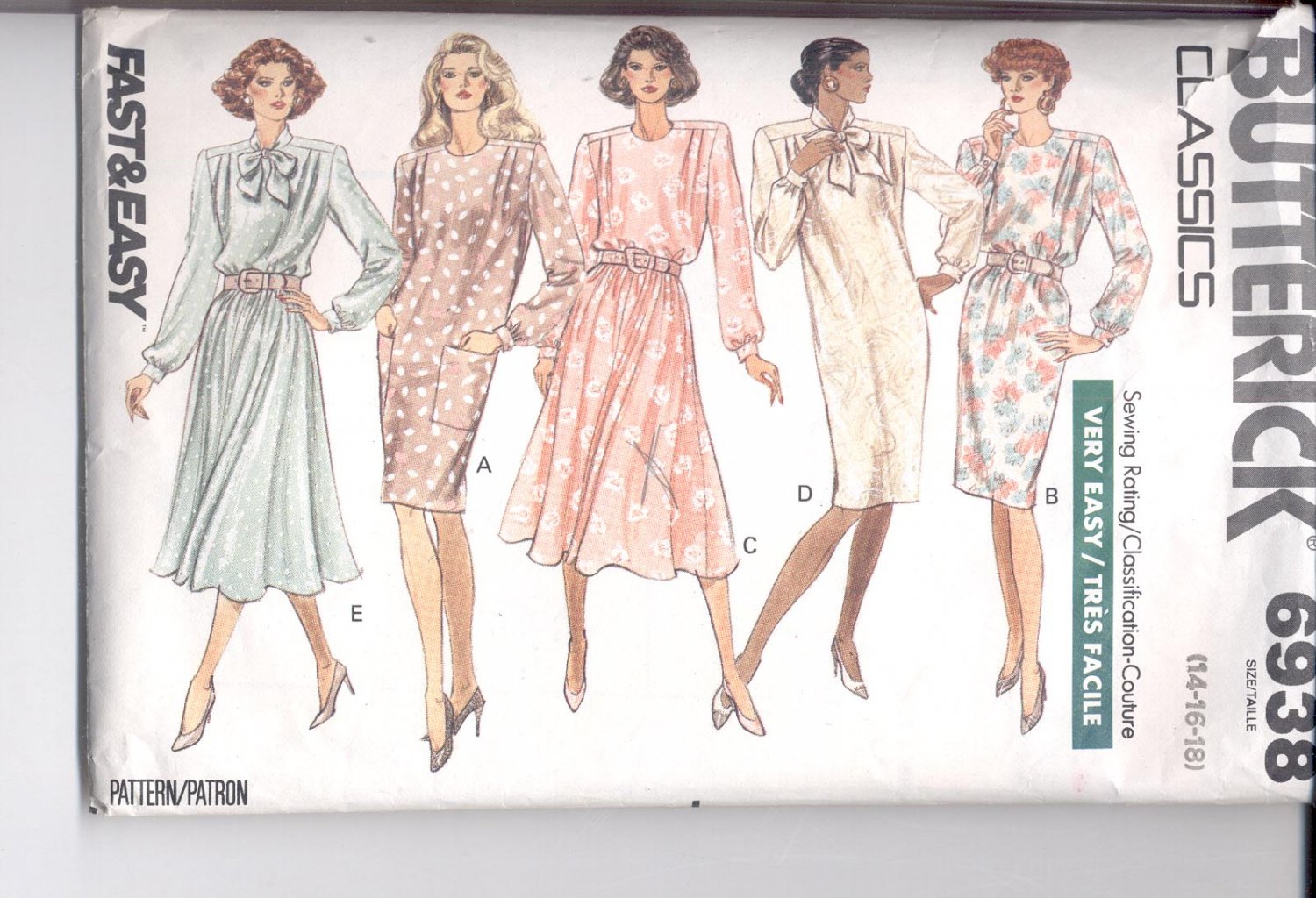 McCalls pattern 6938 Childs Dress or jumper and blouse - Size 5