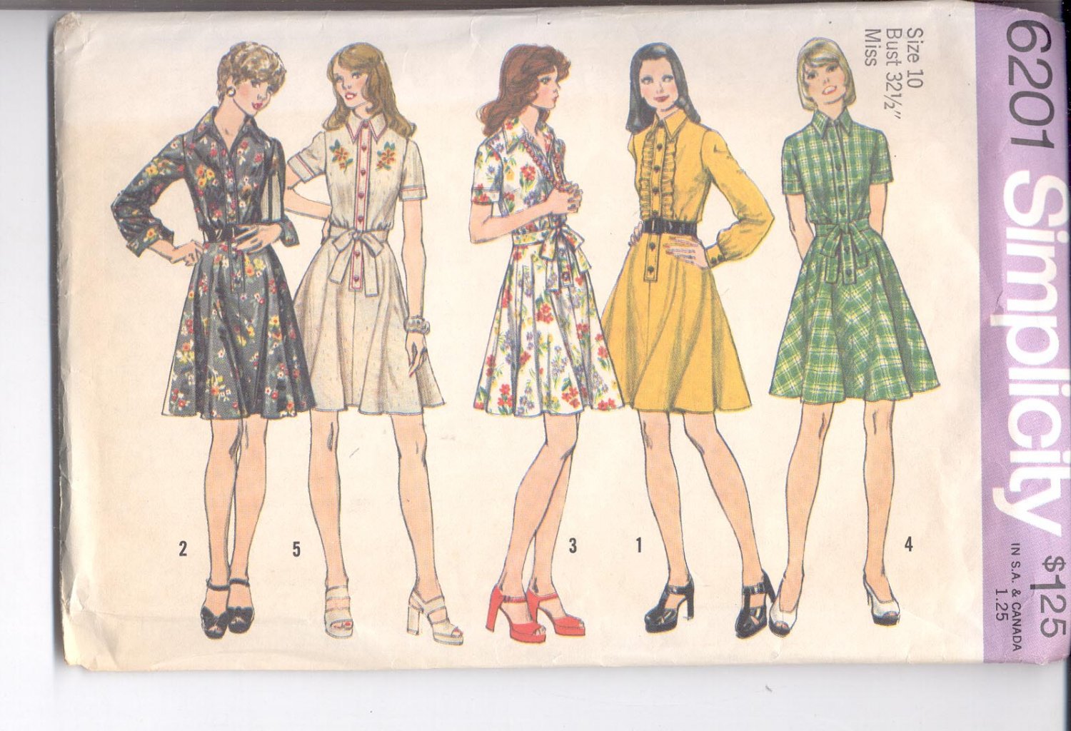 Simplicity pattern 6201 Misses short dress- Size 10