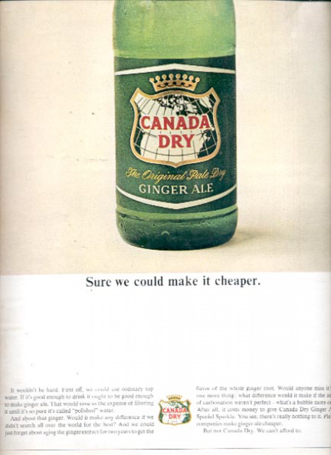 1964 Canada Dry Ginger Ale magazine ad (# 5321)