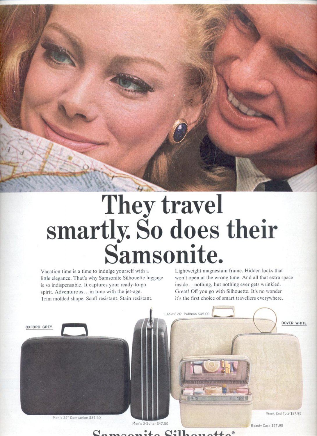 June 19, 1965 Samsonite Silhouette luggage magazine ad (#2011)