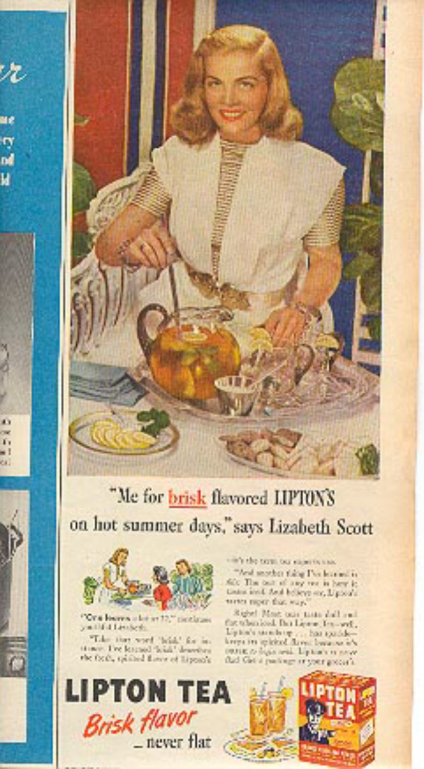 1946 Lipton Tea magazine ad ( # 2006)