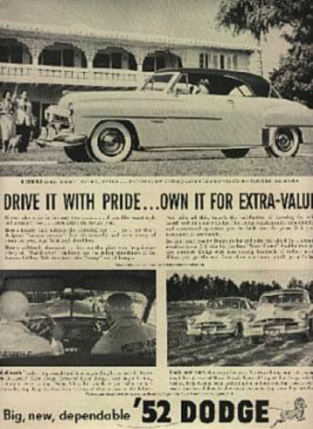 1952 Dodge magazine ad (#1021)