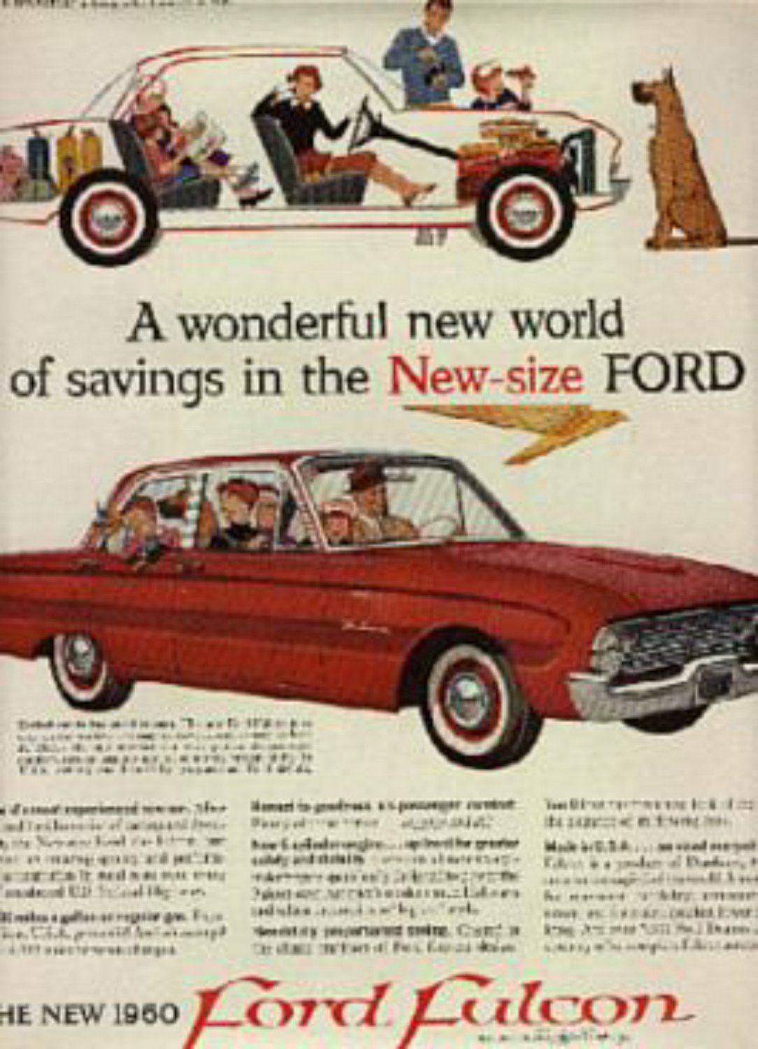 1959 ad of 1960 Ford Falcon magazine ad ( # 749)