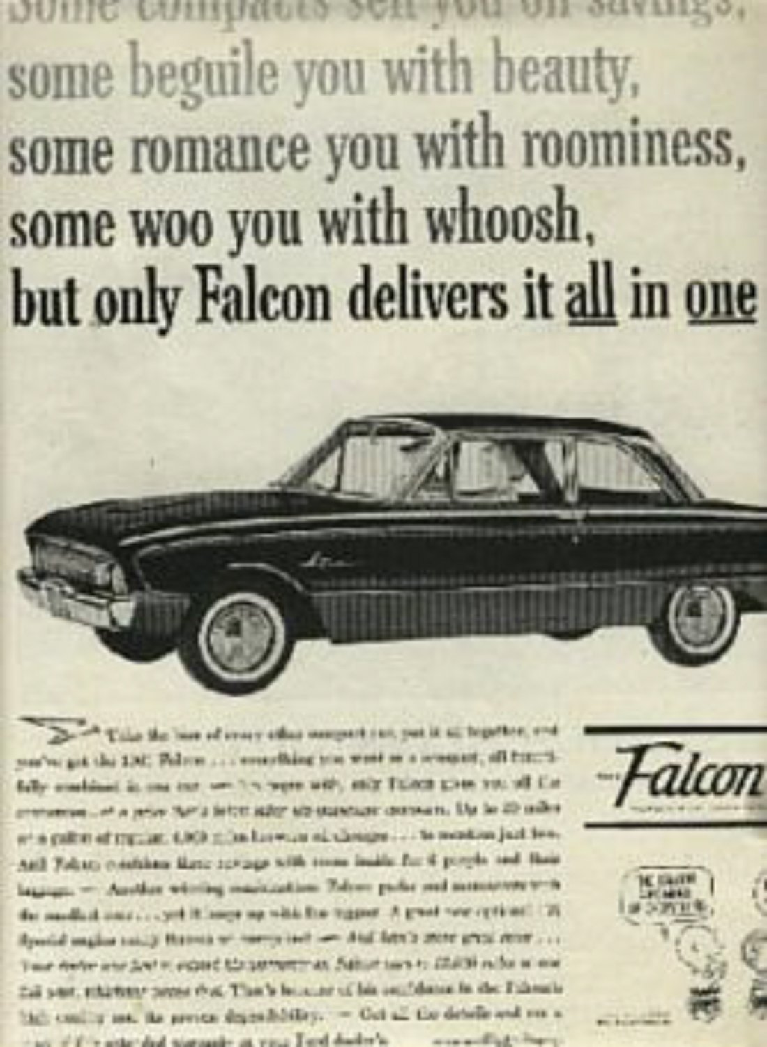 1960 magazine ad of '61 Ford Falcon (# 1279)