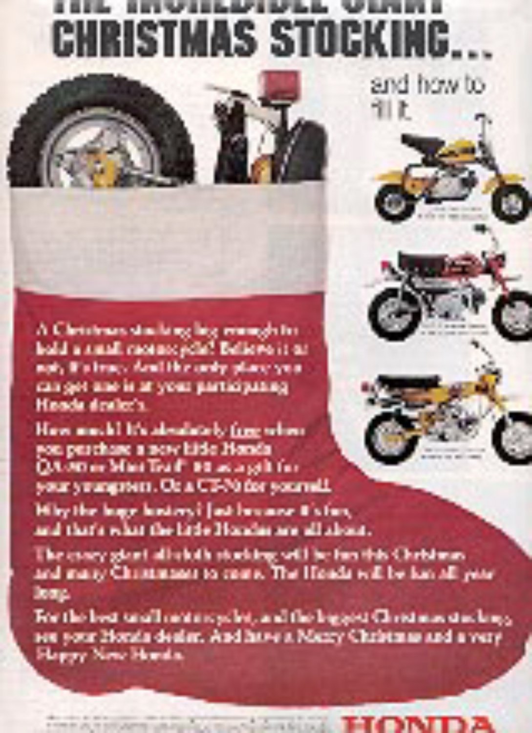 December 1, 1972 Honda Motorcycle magazine ad (# 1431)