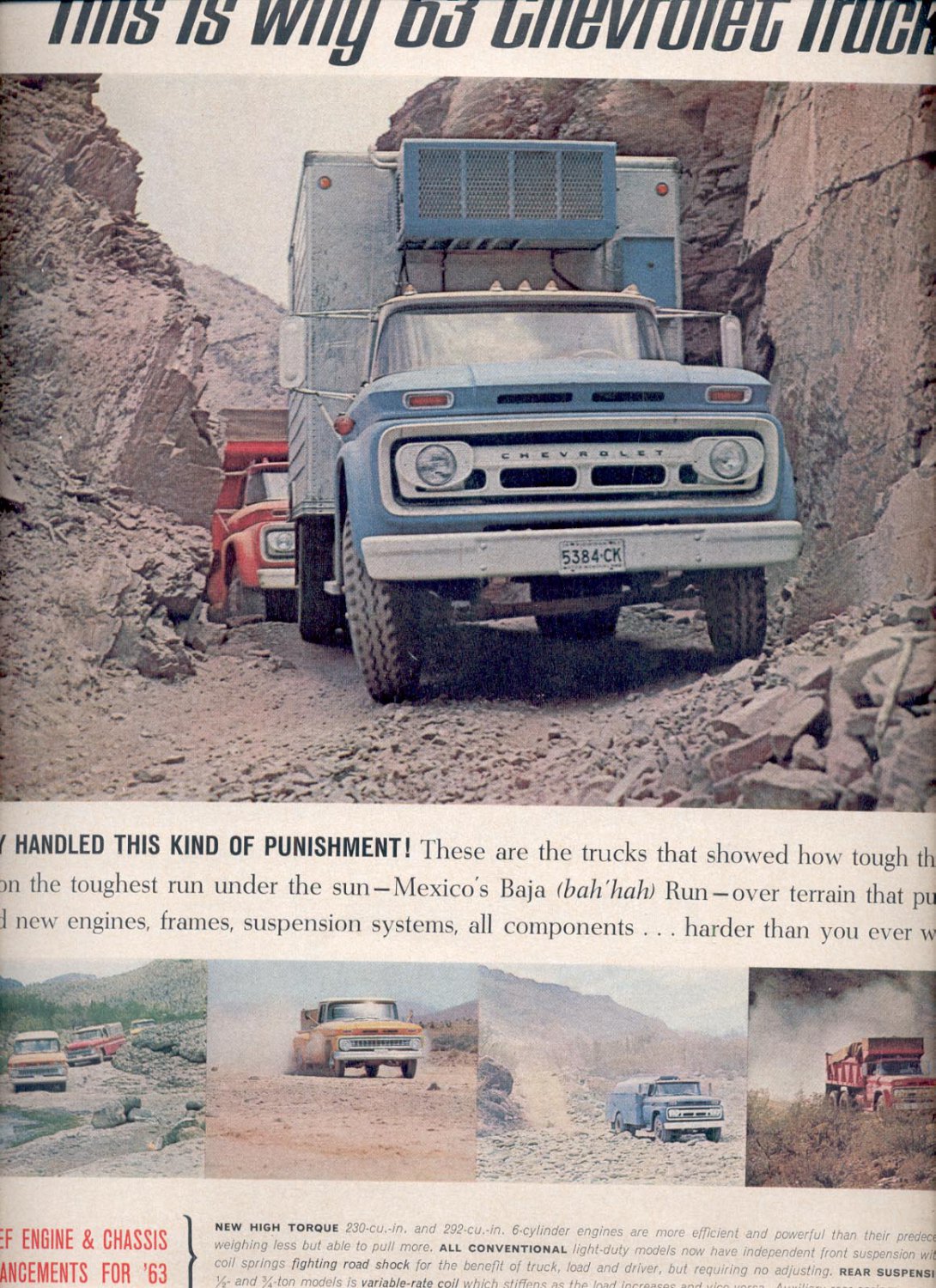 1963 Chevrolet Trucks magazine ad (# 1566)