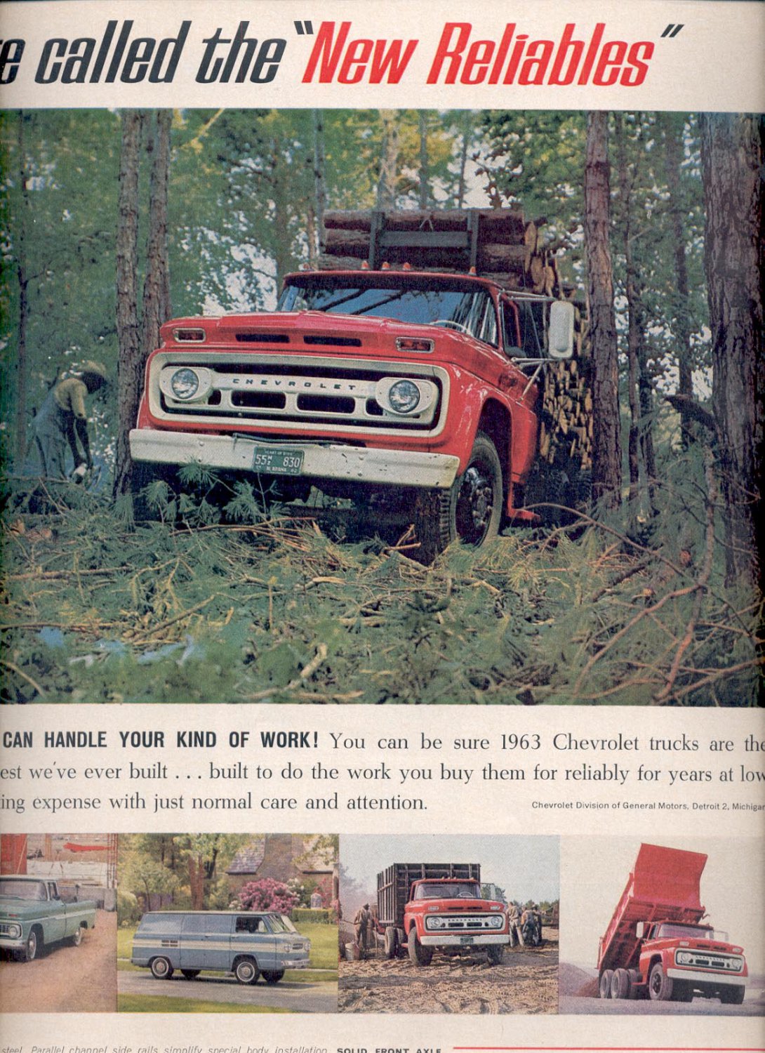 1963 Chevrolet Trucks magazine ad (# 1566)