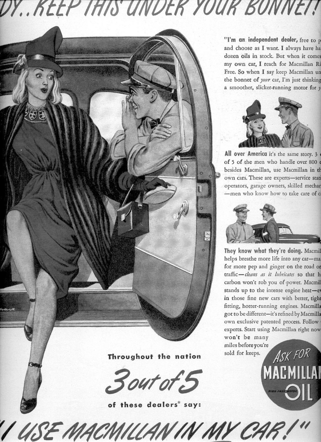 Jan. 6, 1947 Macmillan Oil magazine ad (#6339)