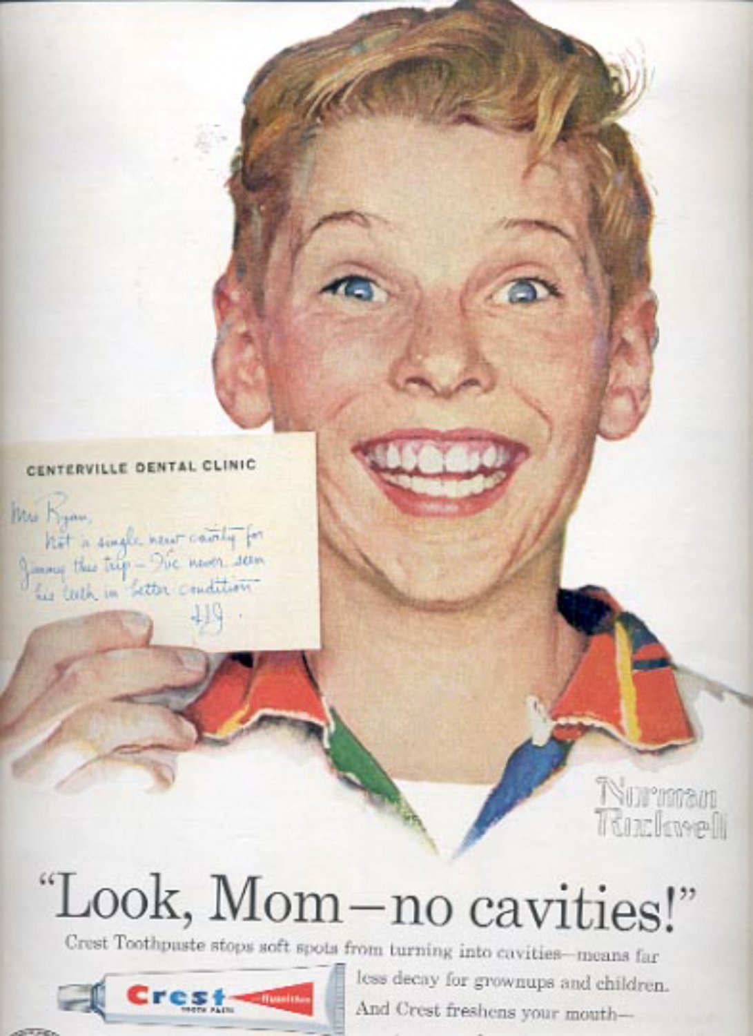 1958 Crest ToothPaste magazine ad (#4195)
