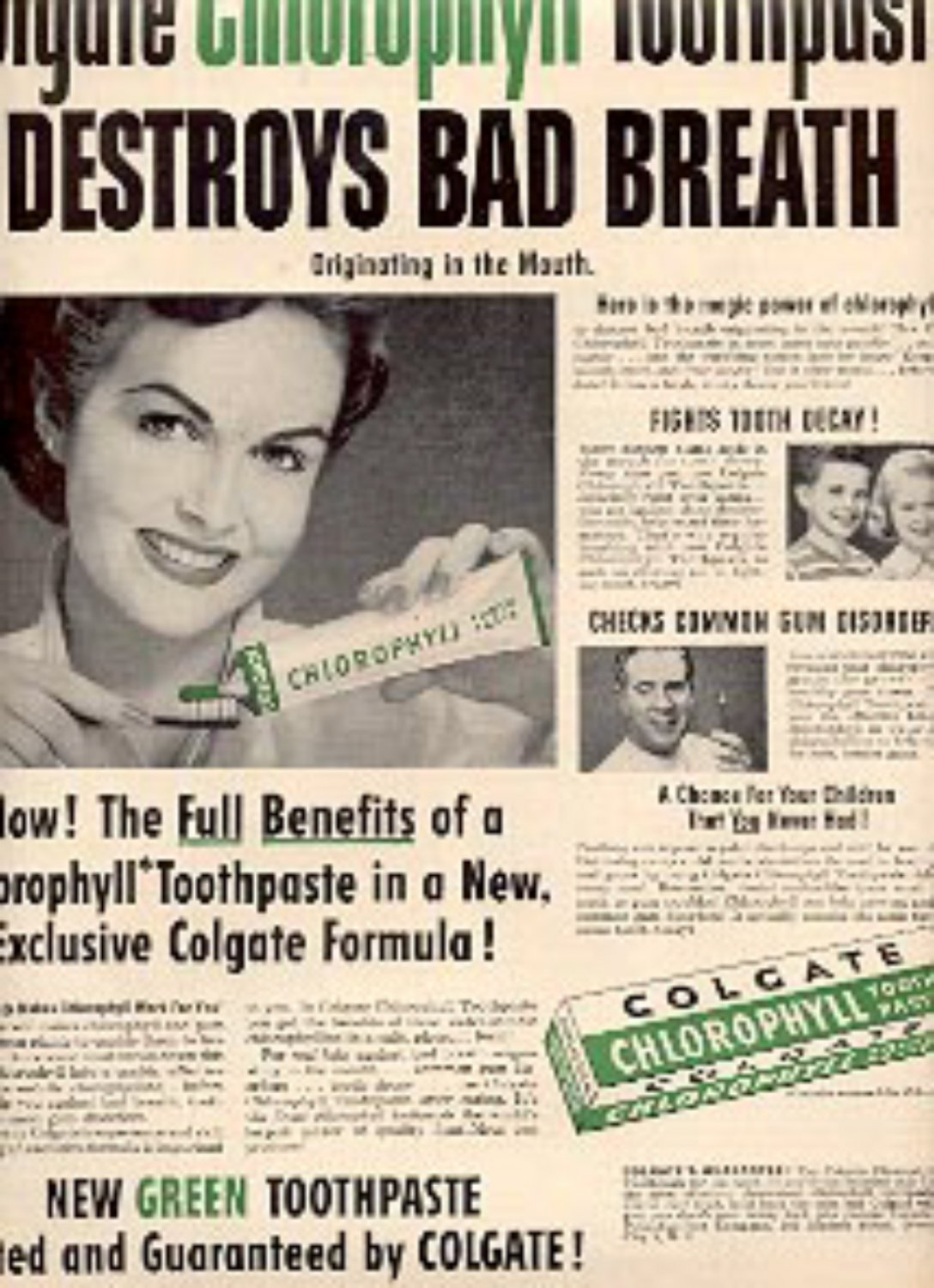 1952 Colgate Toothpaste magazine ad (# 2466)