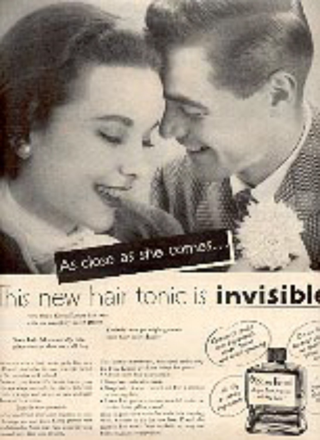 1955 Beau Kreml hair tonic magazine ad (# 2992)