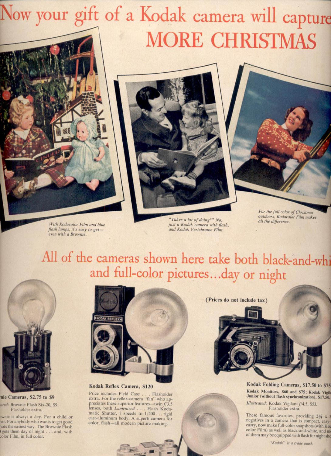 Dec. 8,1947 Kodak cameras magazine ad (#6364)