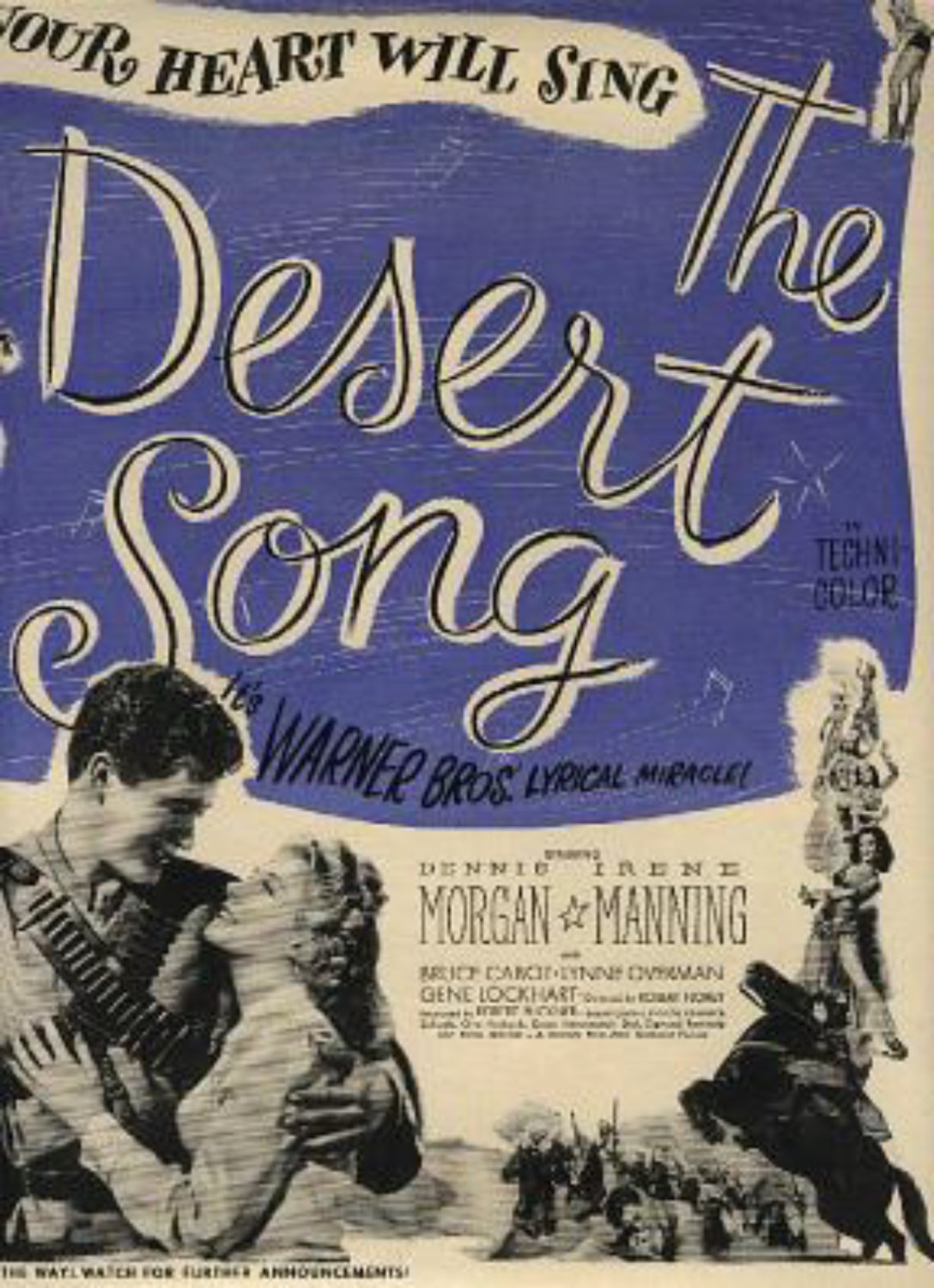 1943 "The Desert Song" movie magazine ad (#1080)
