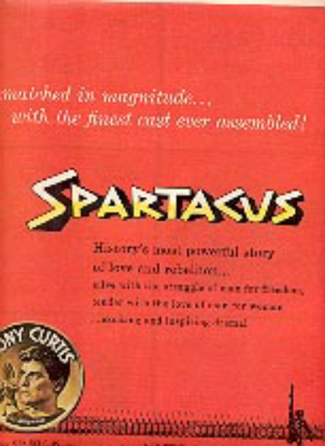 1960 Spartacus movie magazine ad (# 1704)