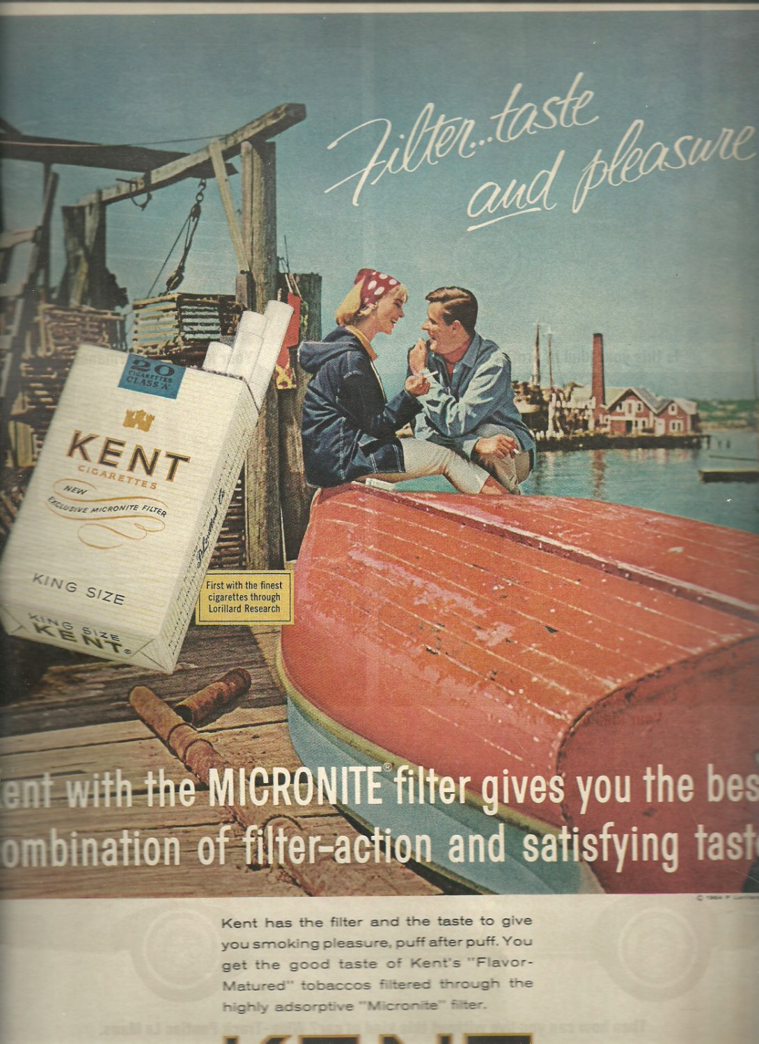 1964 Kent Cigarettes magazine ad (#4006)