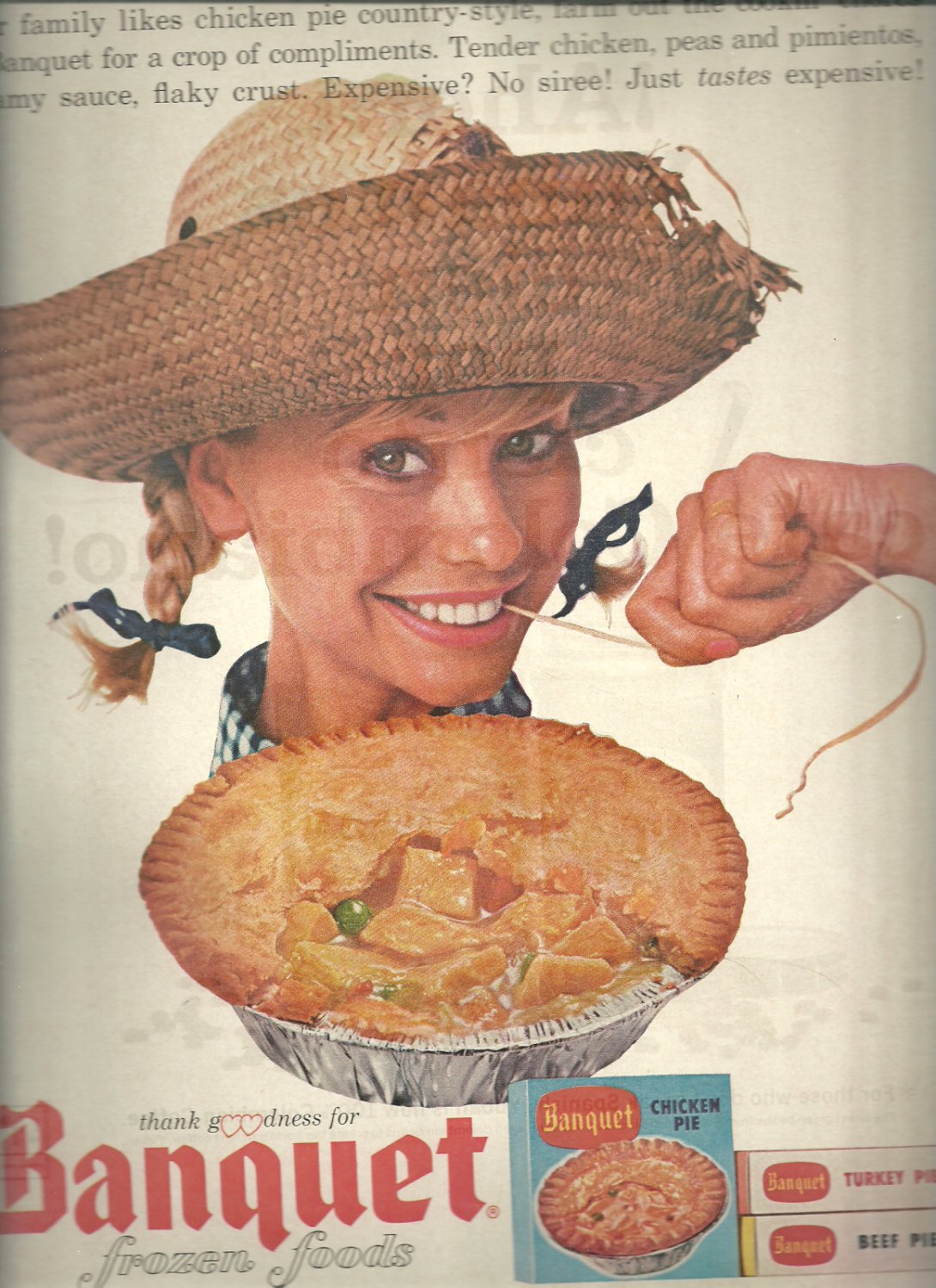 1964 Banquet Frozen Foods magazine ad (#4002)