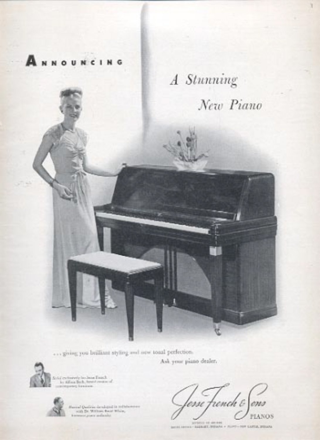 1946 Jesse French & Sons Pianos magazine ad (#4180)