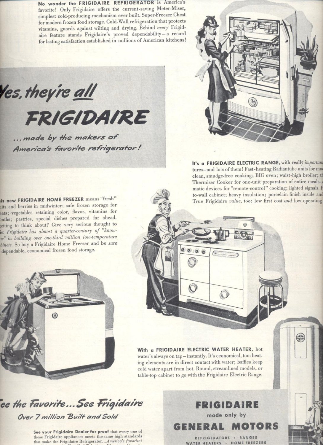 Sept. 16, 1946 Frigidaire Appliances magazine ad (#1134)