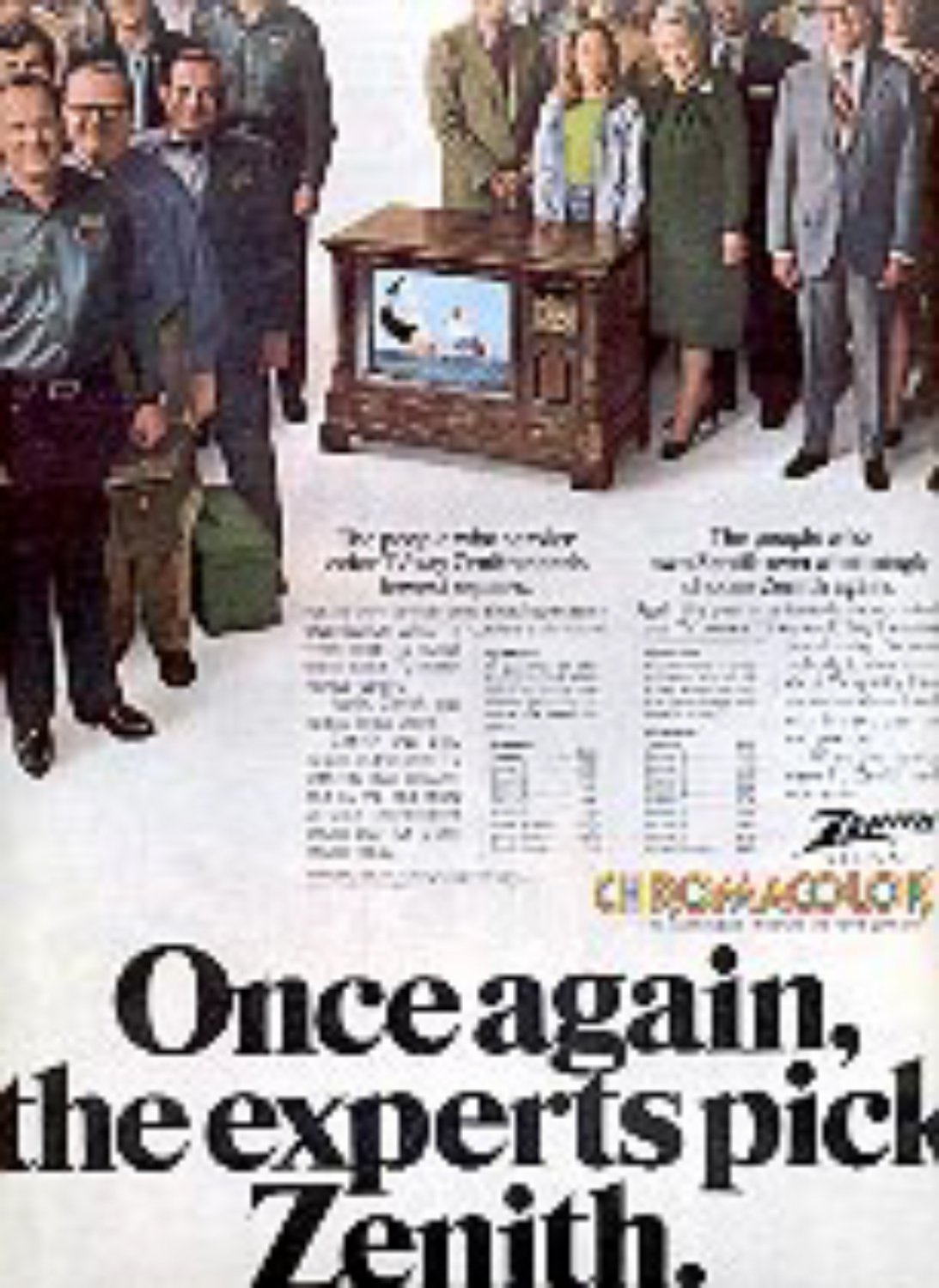 1975 Zenith Tv magazine ad ( # 1521)