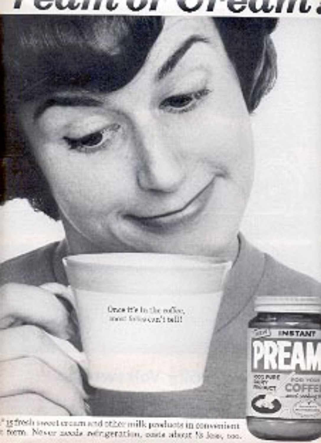 1962 Pream Coffee magazine ad ( # 2238)