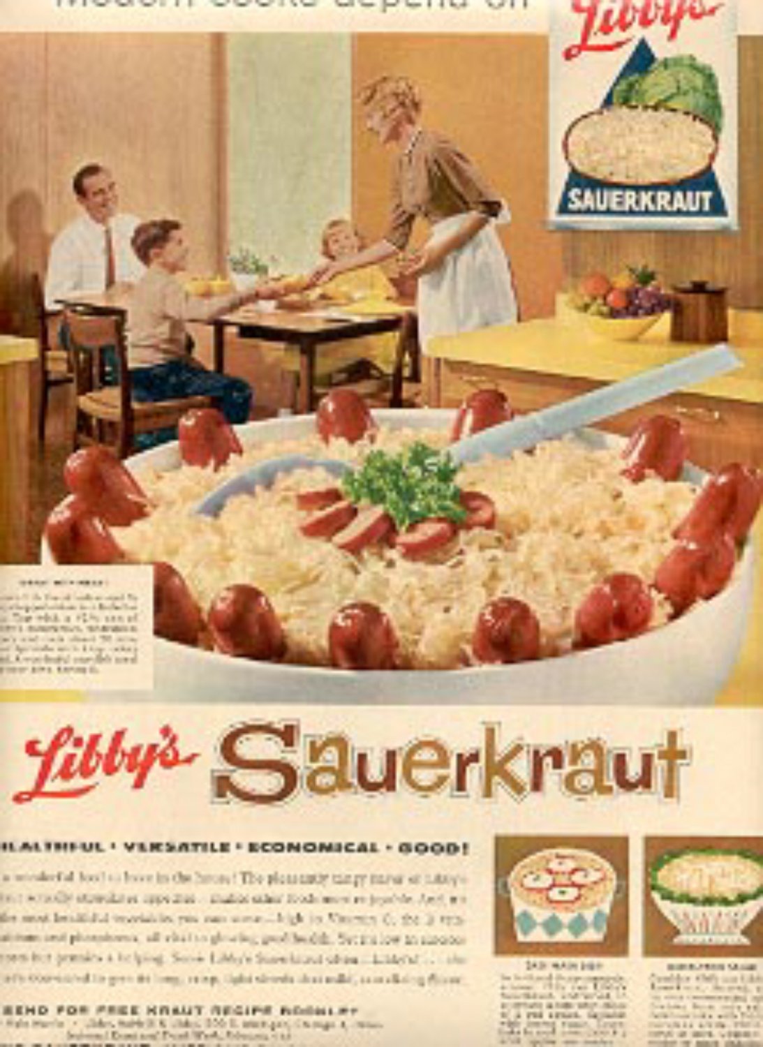 1960 Libby's Sauerkraut magazine ad ( # 1623)