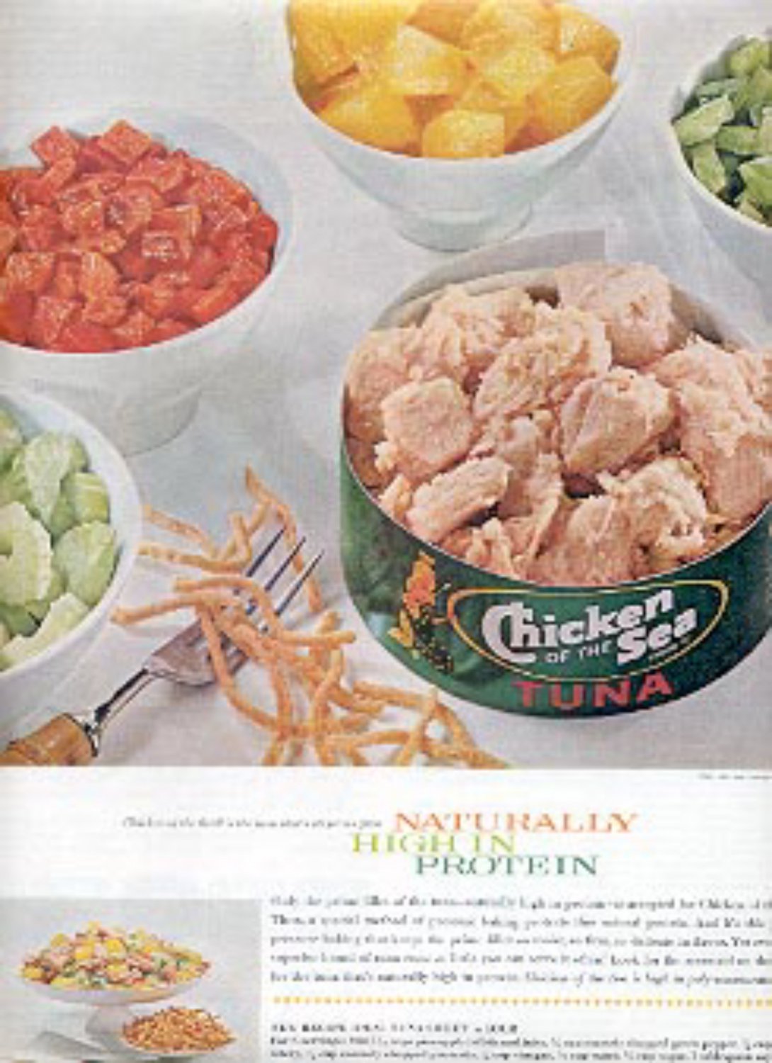 1962 Chicken of the sea tuna magazine ad ( # 2577)