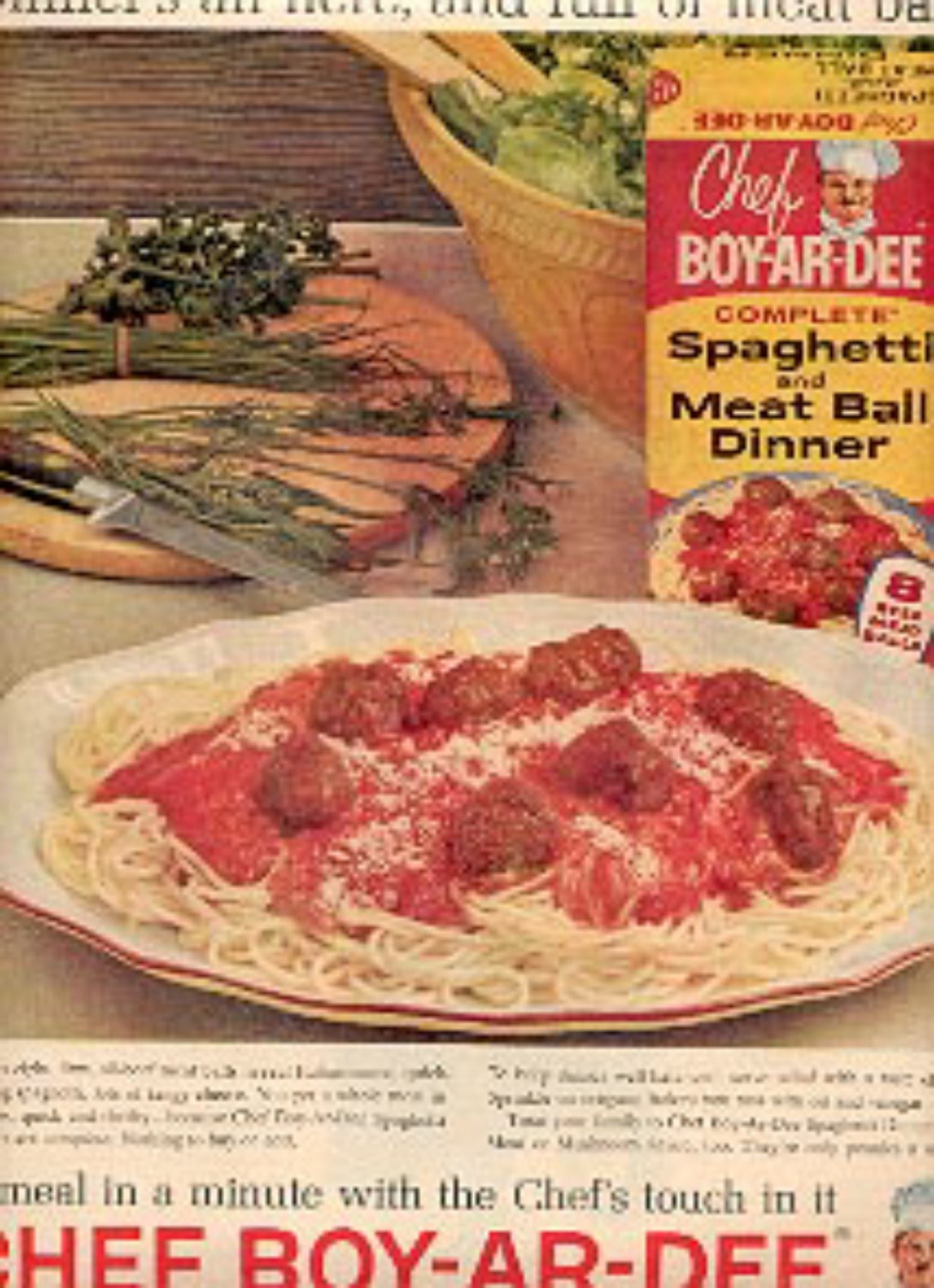 1962 Chef Boy-Ar-Dee magazine ad (# 2420)