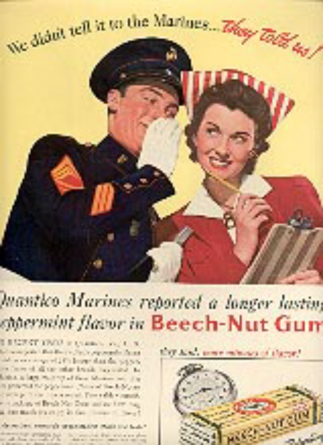 1941 Beech-Nut Gum magazine ad (# 1858)