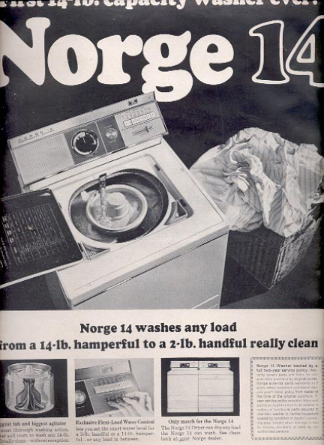 1964 Norge washing machine magazine ad (#5656)