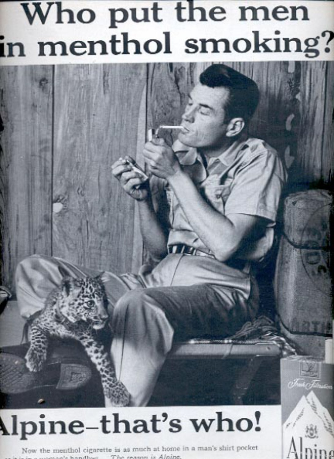 1961 Alpine Cigarettes magazine ad (#5887)