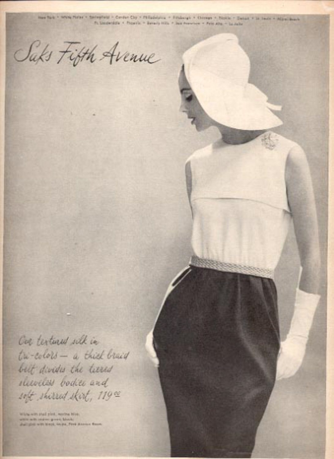 1964 Saks Fifth Avenue clothing magazine ad (# 5022)