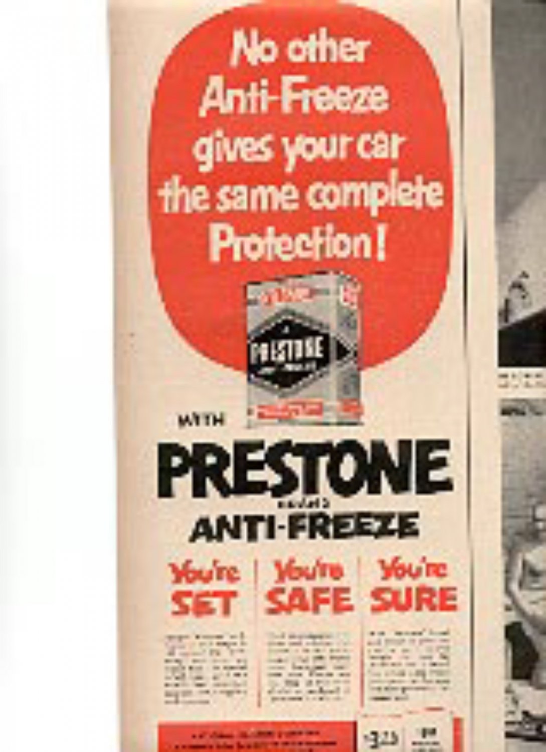 1952 Prestone anti-freeze magazine ad (# 1903)