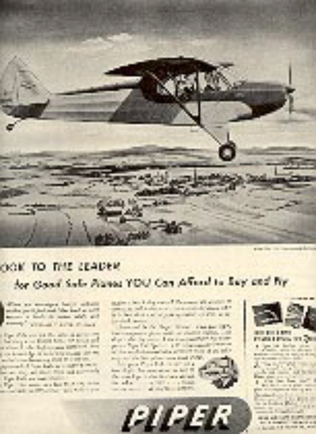 1946 Piper Aircraft Corporation magazine ad (# 2808)