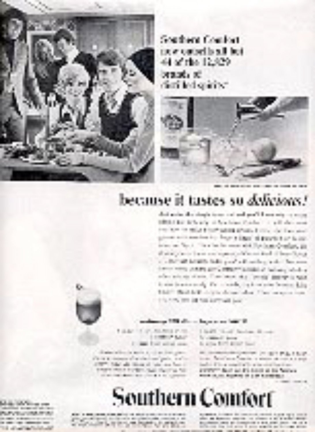 1972 Southern Comfort magazine ad ( # 1437)