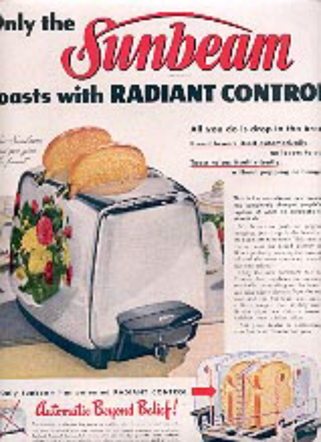 1952 Sunbeam Toaster magazine ad (# 1906)