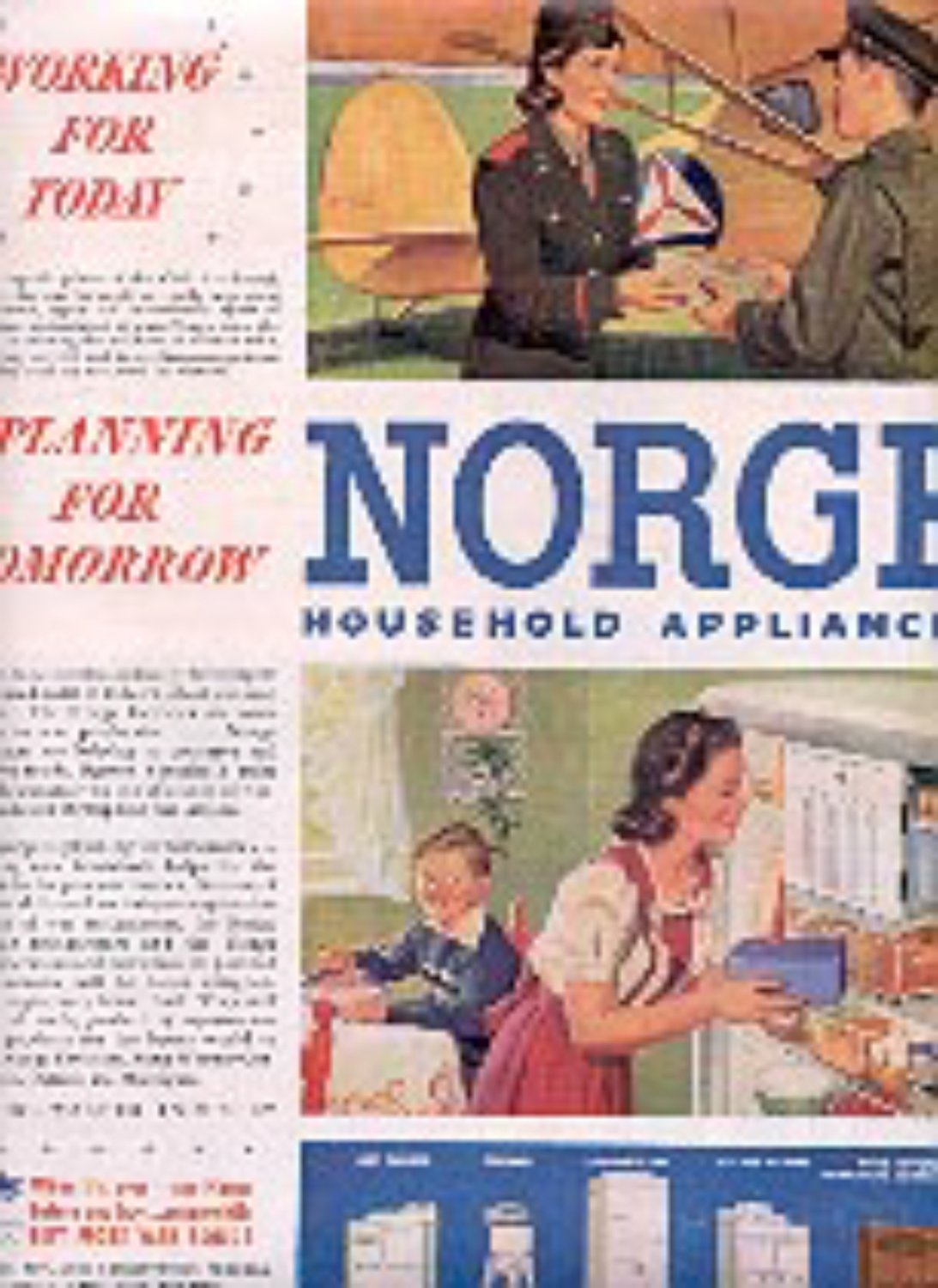 1944 Norge Household Appliances magazine ad (# 3063)