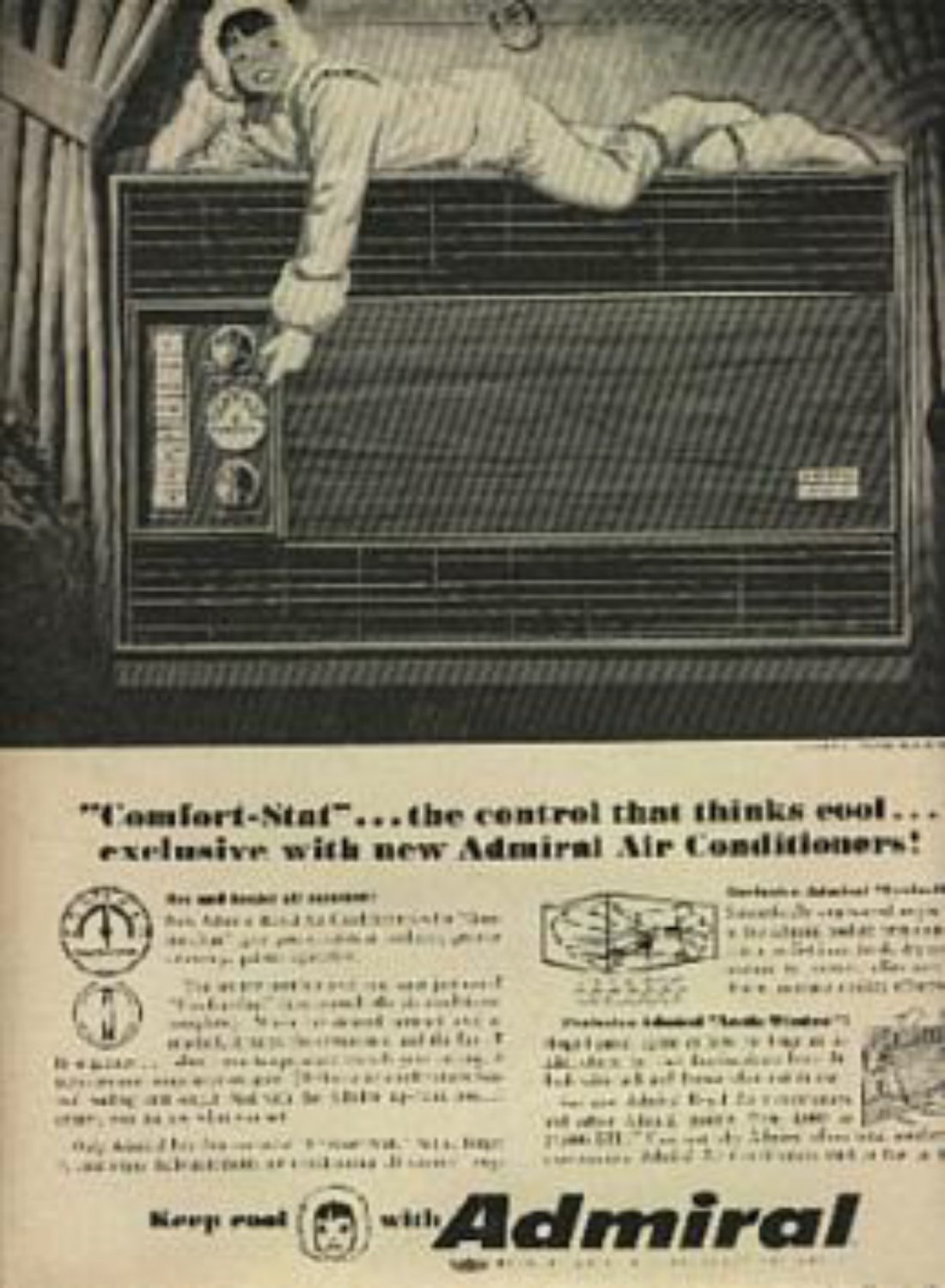 1966 Admiral Air Conditioners magazine ad ( # 1317)